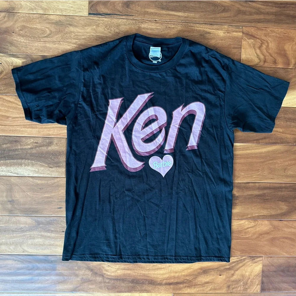 Mattel | Shirts | Mattel Ken Barbie Black Tshirt Size Large | Poshmark